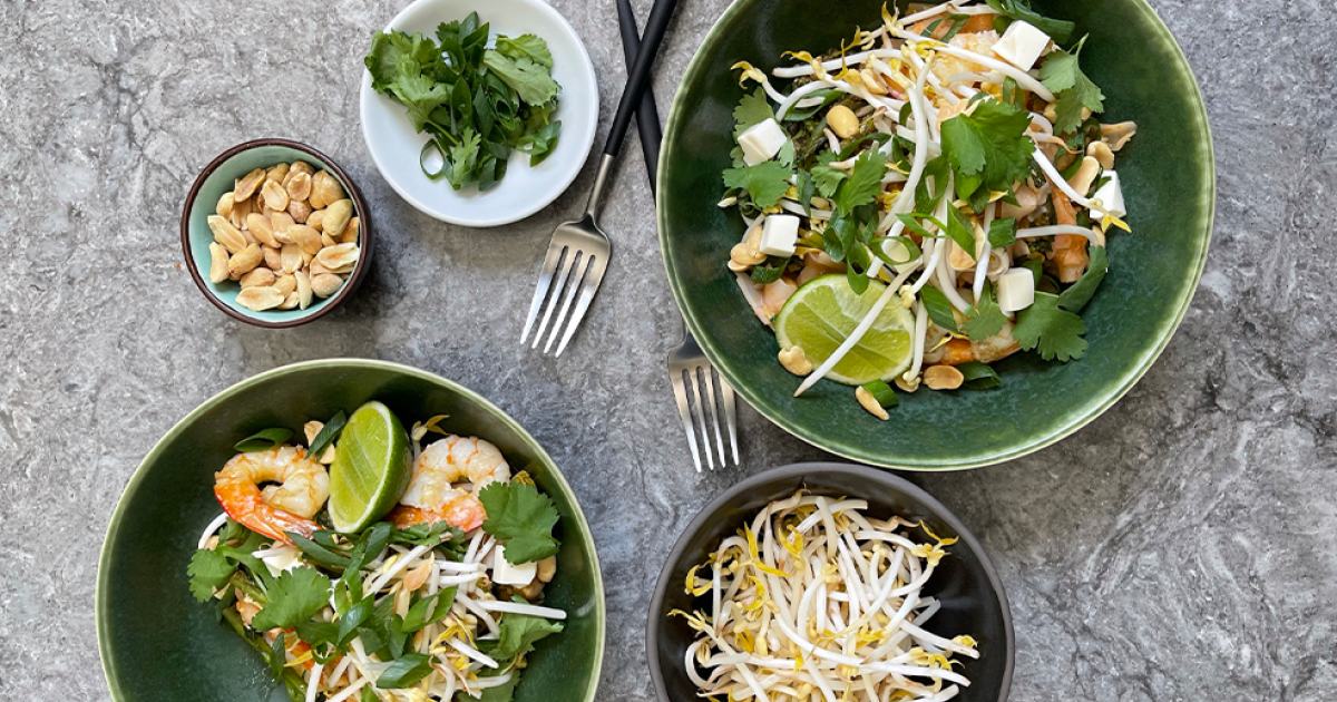 Health Partners | Prawn & broccolini Pad Thai
